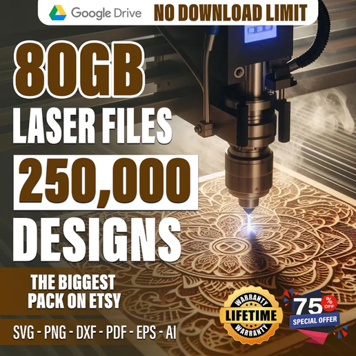 3D file Laser Cut Mega Bundle, 310.000+ files 3D & 2D Designs, Laser ...