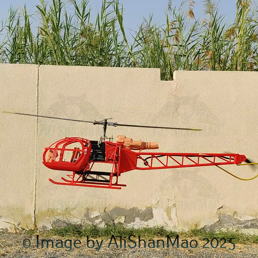 🚁 Lamantis X490 Aerospatiale LAMA Inspired RC Helicopter・ 3D File for ...