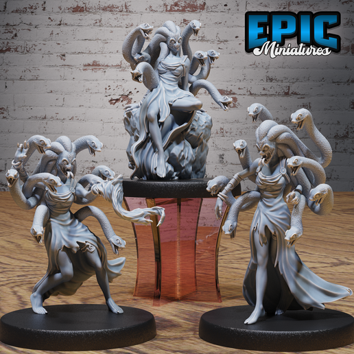 3D file Medusa Bipedal Set ‧ DnD Miniature ‧ Tabletop Miniatures ...