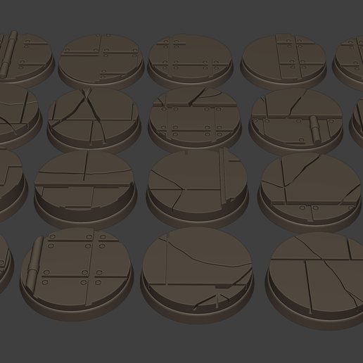 3D file 20x25MM Urban city miniature base set 🏙️ ・3D printer design to ...