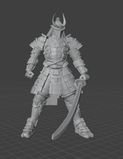 🗡️ Samurai Statue STL File・ STL File for 3D printing・Cults
