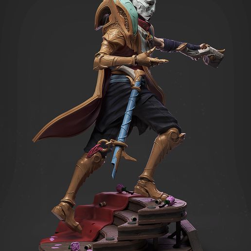🗿 Jhin League of Legends statue 3D print model・ STL File for 3D ...