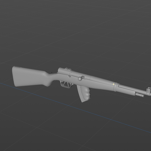 🔫 Soviet PPT-27 submachine gun 3D model material・ OBJ File for 3D ...