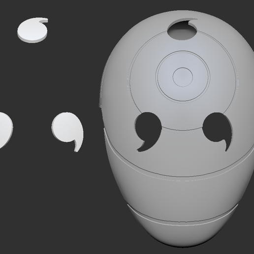 🎲 Obito Rinnegan mask・ OBJ File for 3D printing・Cults