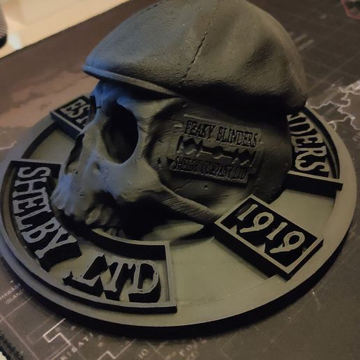 💀 Skull on Peaky Blinders EdBo・ 3D File for 3D printing・Cults