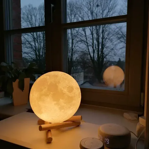 🌙 Moon Lamp・ STL File for 3D printing・Cults