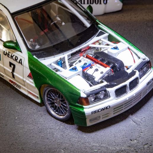 ⬆️ BMW E36 Engine + details up engine bay and interior・ STL File for ・Cults