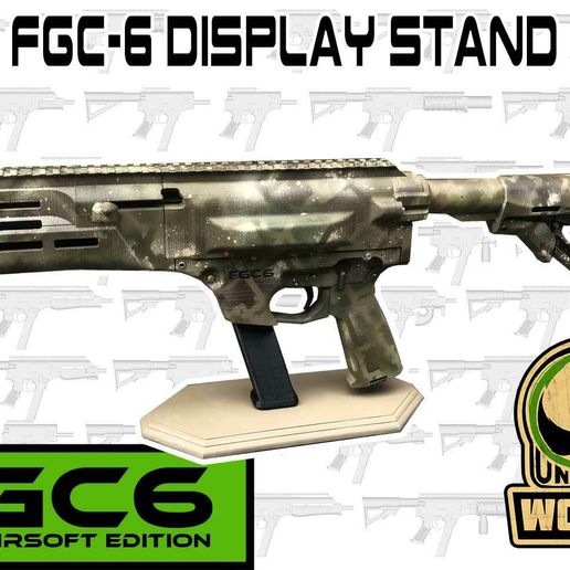 🔫 FGC-6: display stand for the GBB models・Free STL File for 3D printing ...