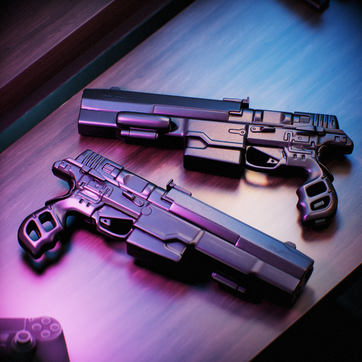 🔫 Malorian 3516 - Pistol - CyberPunk 2077 fan art - Johnny Silverhand ...