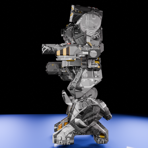 🖼️ Chaos Frame Heavy Assault Mech - Urban Camouflage Edition・ STL File ...