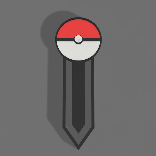 🔖 Bookmark Pokeball || Pokeball Separator・Free STL File for 3D printing ...