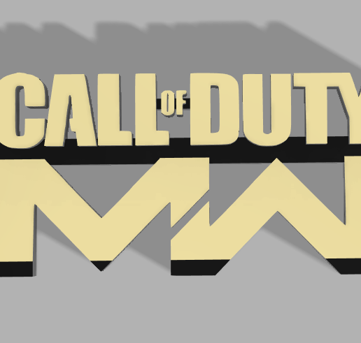 Free STL file COD Modern Warfare Logo 🚩 ・3D print design to download・Cults