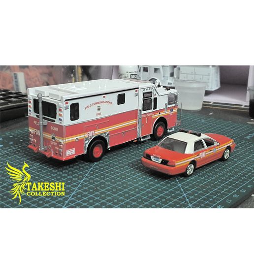 🔥 Takeshi 05 Fire Apparatus 64 - FDNY Field Comm 1 Seagrave Attacker ...