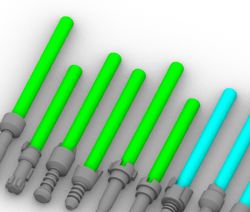 ⭐ lego star wars collection of 15 lightsabers hilts custom・ STL File ...