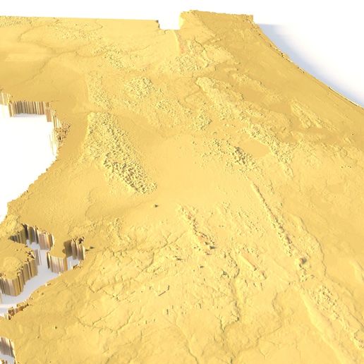 Archivo 3D Florida Topographic Map – 3D Model for 3D Printing & CNC ...