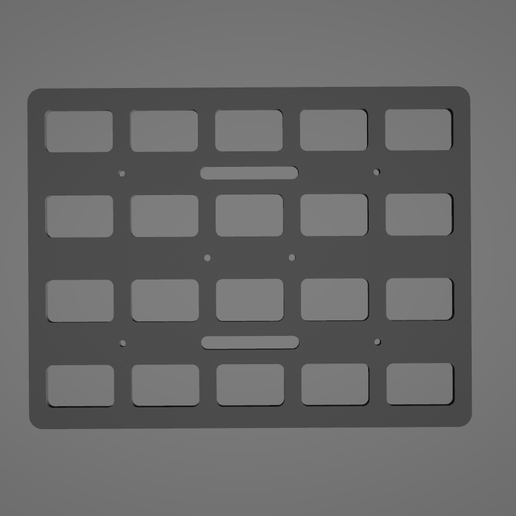 🔫 Molle insert / organiser panel・ STL File for 3D printing・Cults