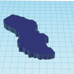 Free STL file Türkmeneli haritasi ve bayrak 3D \ Turkmeneli map and ...