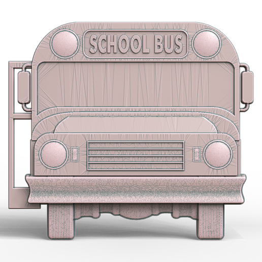 3D file 3D Model STL File for CNC Router Laser & 3D Printer School bus ...