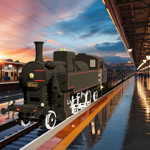 3D file Steam locomotive ČSD class 431.0 "Ventilovka" (1944) 😤 ・3D ...