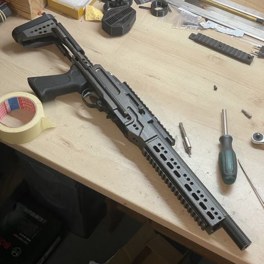 🔫 KC02-EBR22 chassis for KJ/ASG KC02 airsoft replica・ 3D File for 3D ...