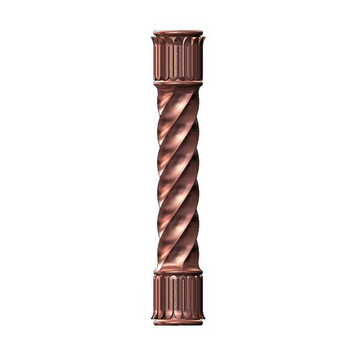 Archivo STL Twisted leaf scroll moroccan arabic islamic pillar column ...