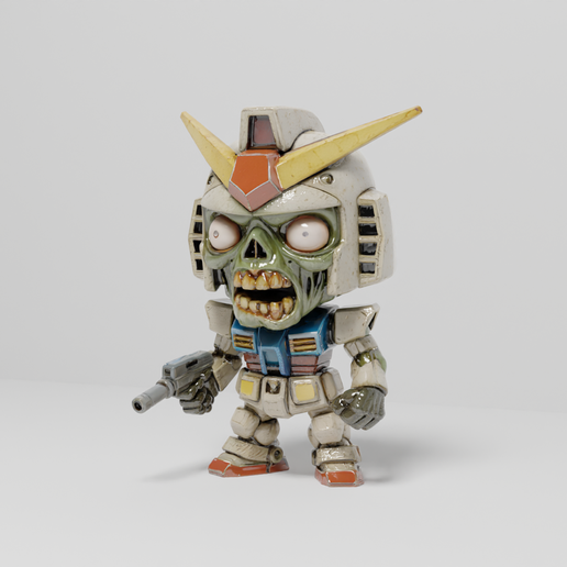 🧟 Funko Zombie Gundam・Archivo STL para Impresión 3D・Cults