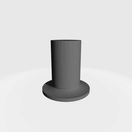 STL file Round Single Curve, Flat 6.8x7H 40mm Miniature Display Stand 🎲 ...