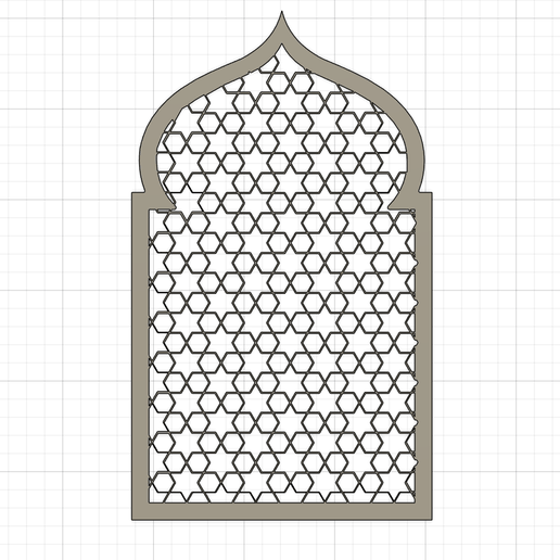 3MF file ISLAMIC WINDOW 🪟 (SVG)・3D printing design to download・Cults