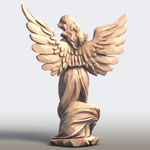 👼 Angel Low Poly・ STL File for 3D printing・Cults