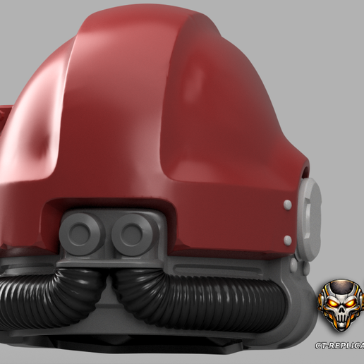 🪖 Tech Marine Helmet Loyalist SM2 Cosplay 1:1 Replica・ STL File for 3D ...