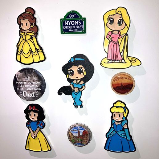 🧲 150 Disney Magnets・ 3D File for 3D printing・Cults