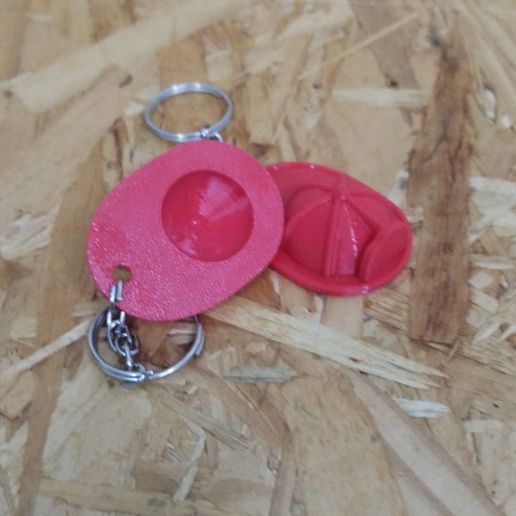 🧑‍🚒 FIREFIGHTER HELMET KEYCHAIN・Free STL File for 3D printing・Cults