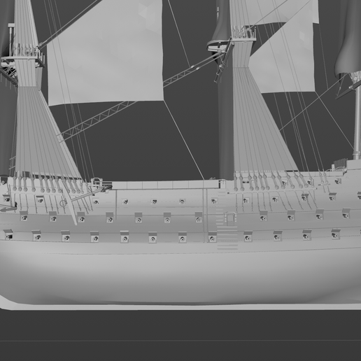 ️ [Naval Action] Victory sailboat digital model・ OBJ File for 3D ...