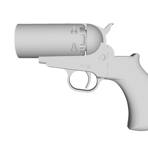 👽 Colt/Pietta/Uberti Navy Pepperbox Revolver (Replica/Prop/Toy)・ STL ...