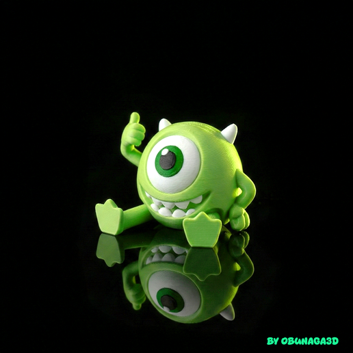 👹 Mike - Monsters Inc・ 3MF File for 3D printing・Cults