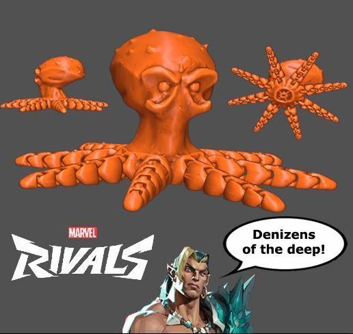 🐙 Namor Monstro Spawn, Marvel Rivals・ STL File for 3D printing・Cults