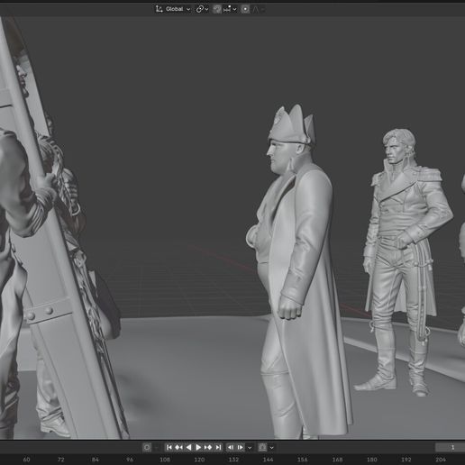 👻 Napoleon Egyptian Campaign Diorama STL | French Officers & Mummy ...