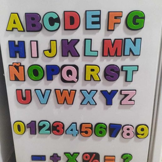 🧲 Magnetic alphabet ( Magnetic alphabet )・ STL File for ・Cults