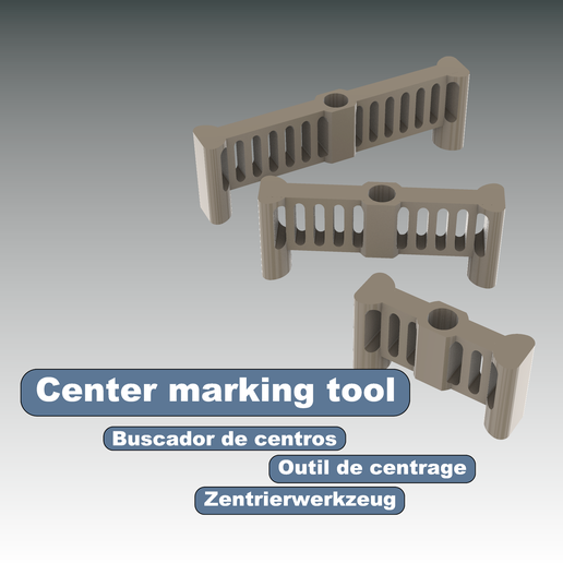 🛠️ Center marking tool - Center marking tool for carpenter centers・ STL ...