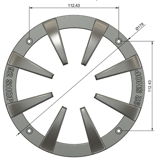 🔉 Speaker Grille 6 inches・ STL File for 3D printing・Cults