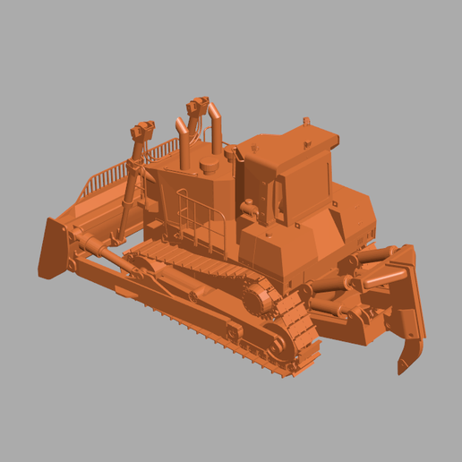 🐛 Caterpillar D10T2 Crawler Dozer・ STL File for 3D printing・Cults