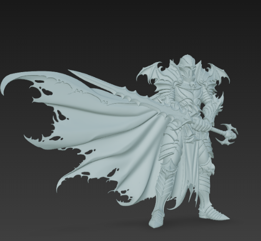 🧛 Armored Vampire Lord Warrior 3D Model・ STL File for 3D printing・Cults