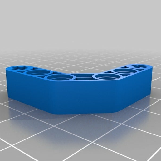 🏗 LegoTechnic: Double Angular Beam Customizable・Free STL File for ・Cults