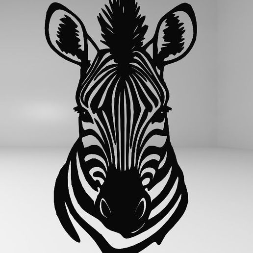 zebra face drawing simple
