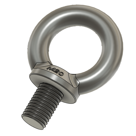 👁️ Eye Bolt Set (ISO Metric) - Sizes M6 to M36・ STL File for 3D ...