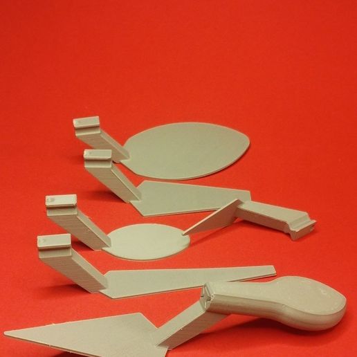 🎨 Modular Palette & Modeling Knife Set・Free 3MF File for 3D printing・Cults