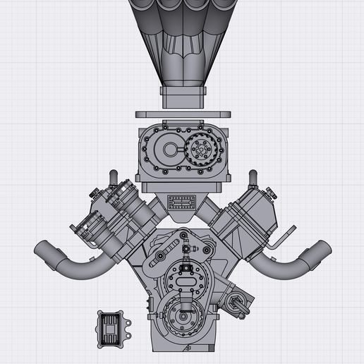🔝 TOP FUEL Engine Hemi Supercharged Complete with Options・ STL File for ...