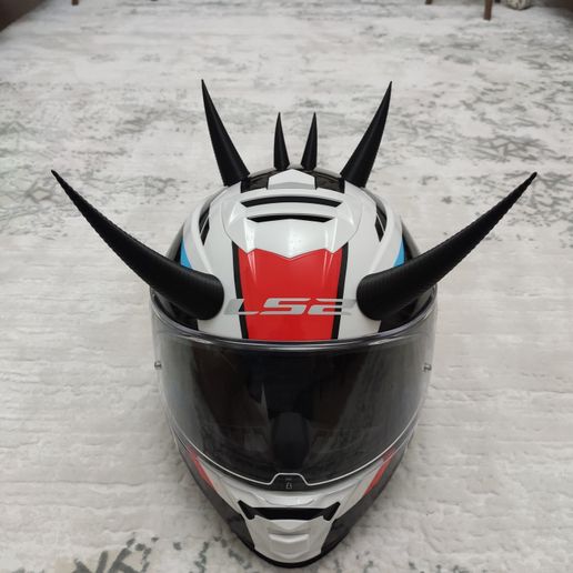 🏍️ Motorcycle Helmet Horns – Aggressive Style 3D Printable Accessories ...