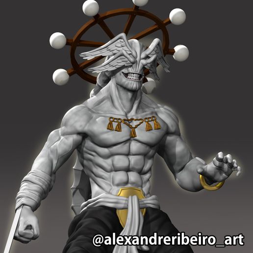 🗡️ Eight-Handled Sword Divergent Sila Divine General Mahoraga・ STL File ...