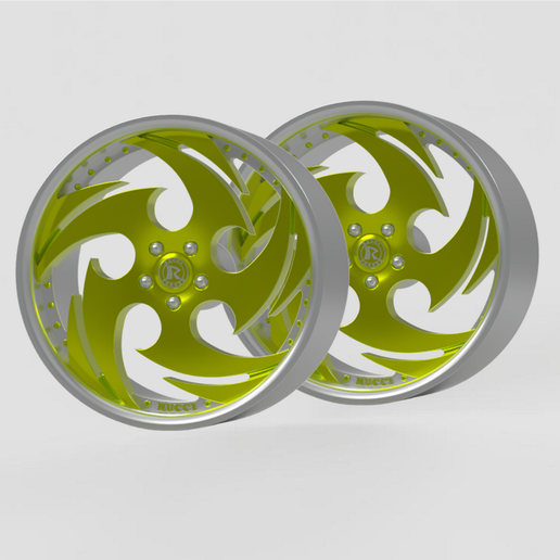 ⏪ Juego de llantas escalonadas - Rucci Forged "Ganja" (incl Reverse ...